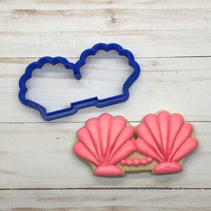 Seashell Sea Shell Bra Mermaid Cookie Cutter | Etsy