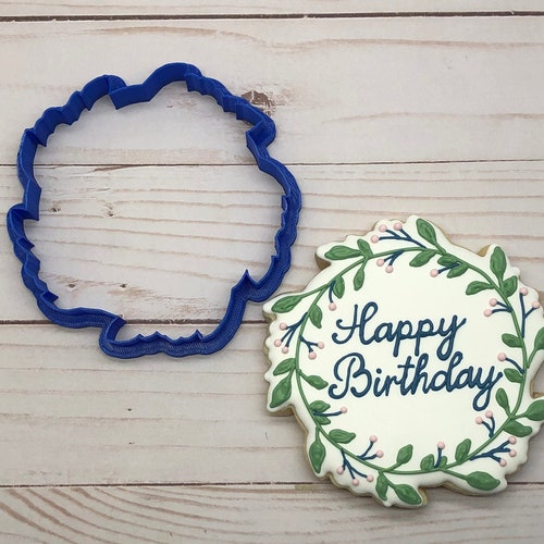 Floral Banner Plaque Cookie Cutter Cookie Cutters by Nori - Etsy