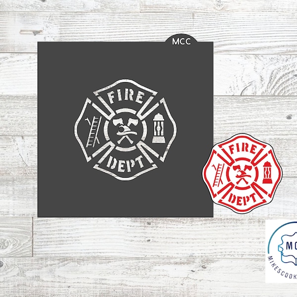 Fire Department Stencil - Etsy