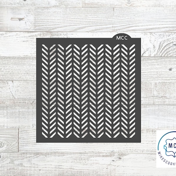 Herringbone Stencil - Etsy