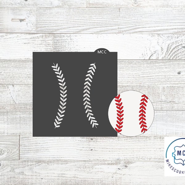Baseball Stripe Stencil - Etsy