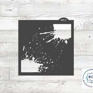 Paint Splatter Stencil 2 - Etsy