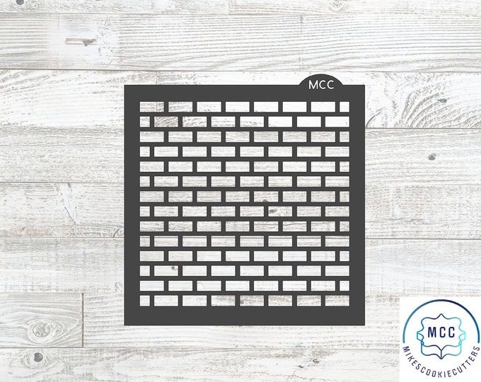 Small Brick Pattern Stencil - Etsy
