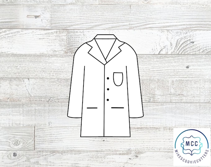 Lab Doctor Scientist White Coat Cookie Cutter - Etsy