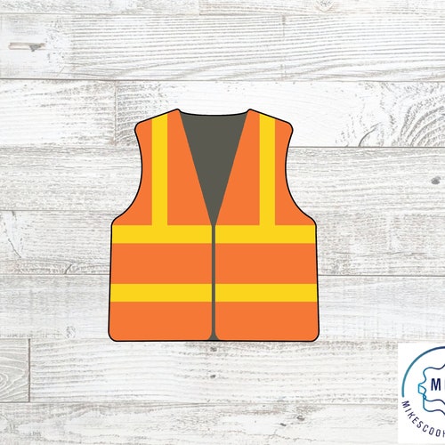 Safety Vest Life Jacket Construction Cookie Cutter - Etsy