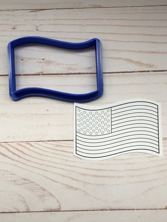 Wavy Flag Cookie Cutter | Etsy