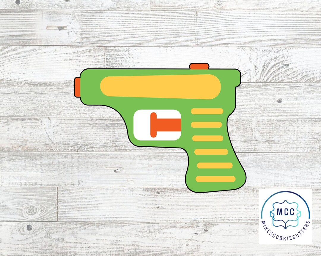 Water Squirt Gun 2 Cookie Cutter - Etsy