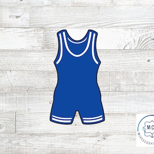 Wrestling Singlet Uniform Cookie Cutter - Etsy