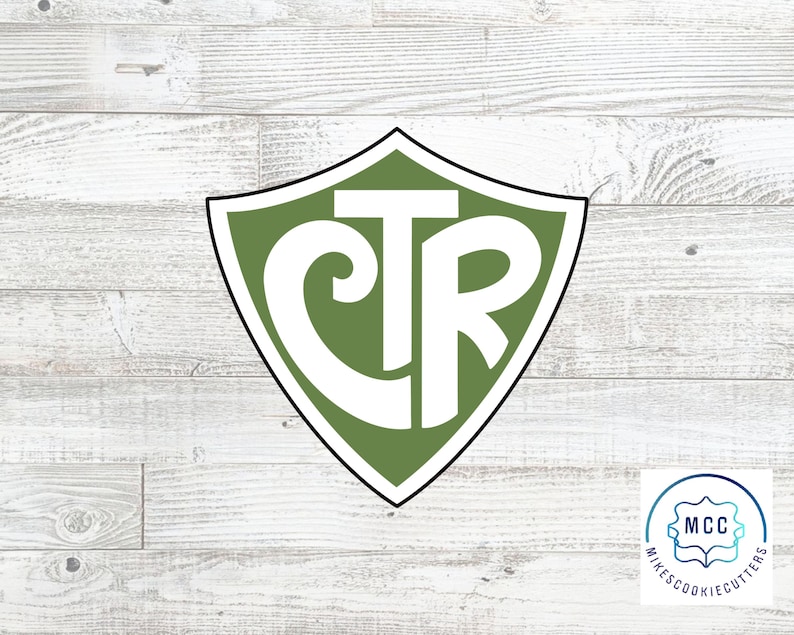 CTR Choose the Right LDS Mormon Shield Cookie Cutter - Etsy