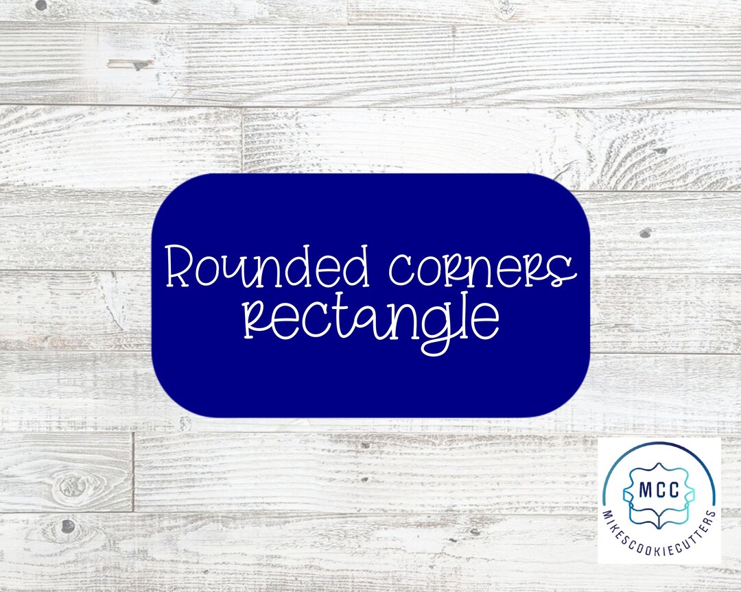 Rounded Corners Rectangle Cookie Cutter - Etsy