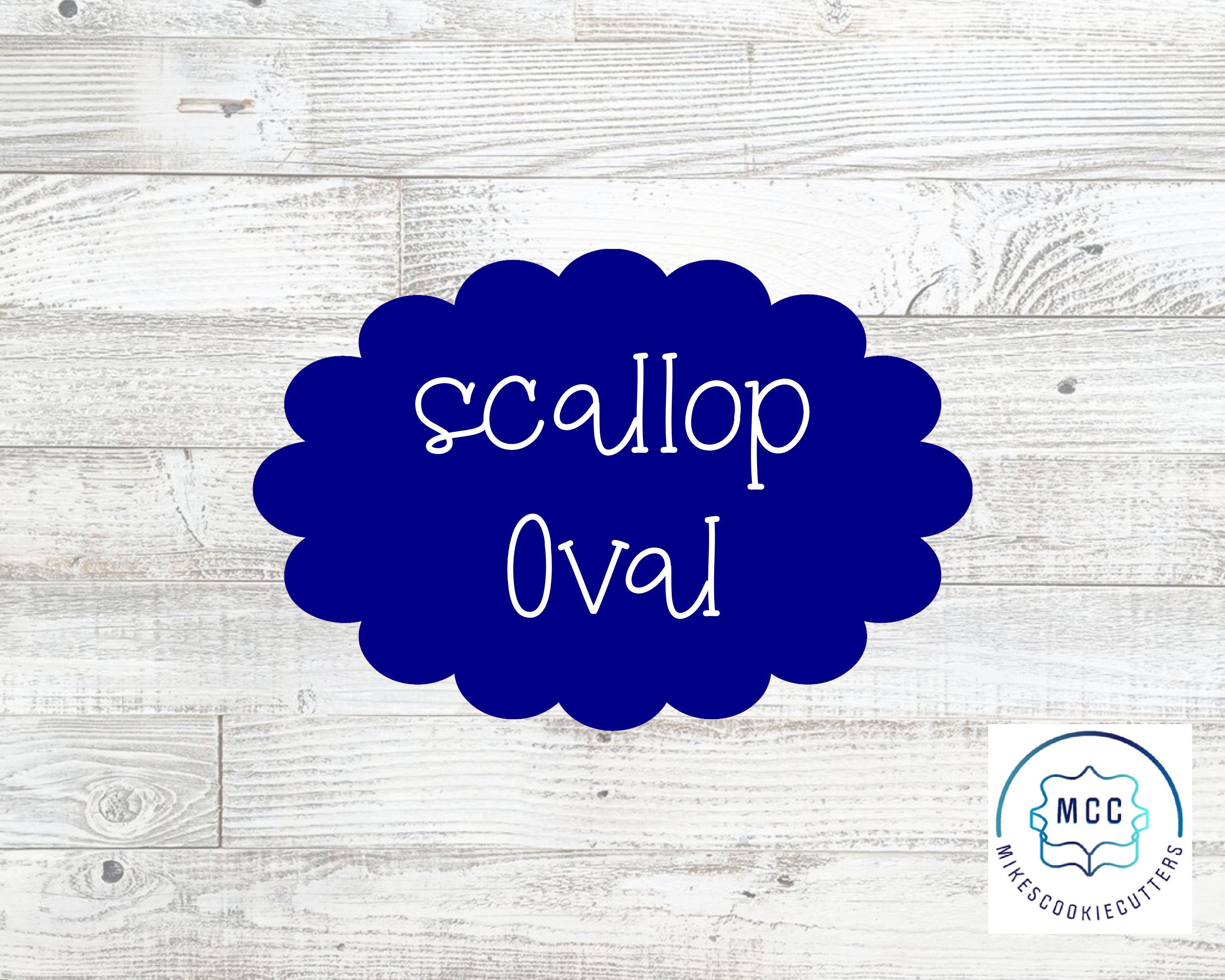 Scalloped Oval Cookie Cutter - Etsy
