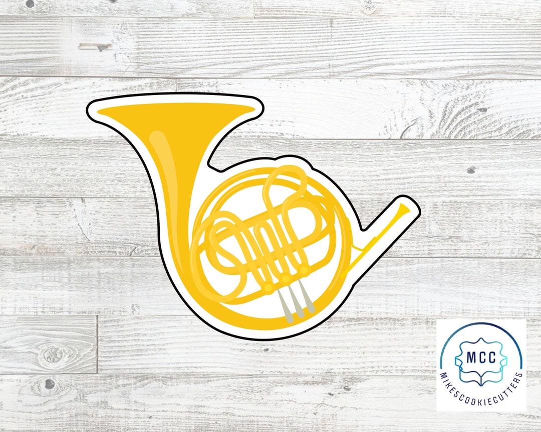 French Horn Marching Band Musical Instrument Cookie Cutter - Etsy