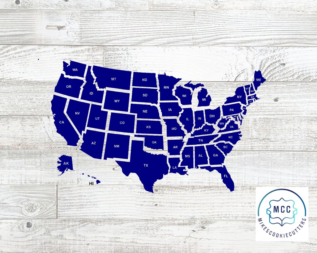 Any State Cookie Cutter - Etsy