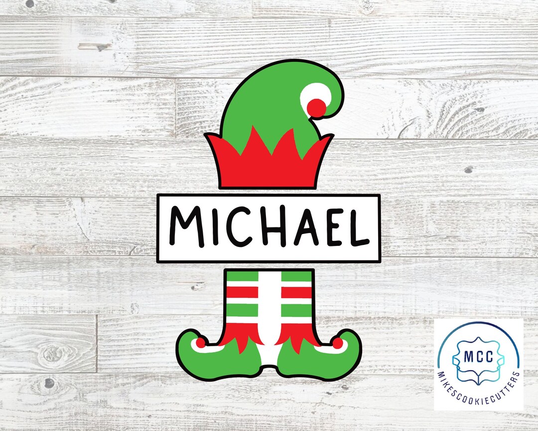 3 Piece Elf Plaque Christmas Cookie Cutter Set - Etsy
