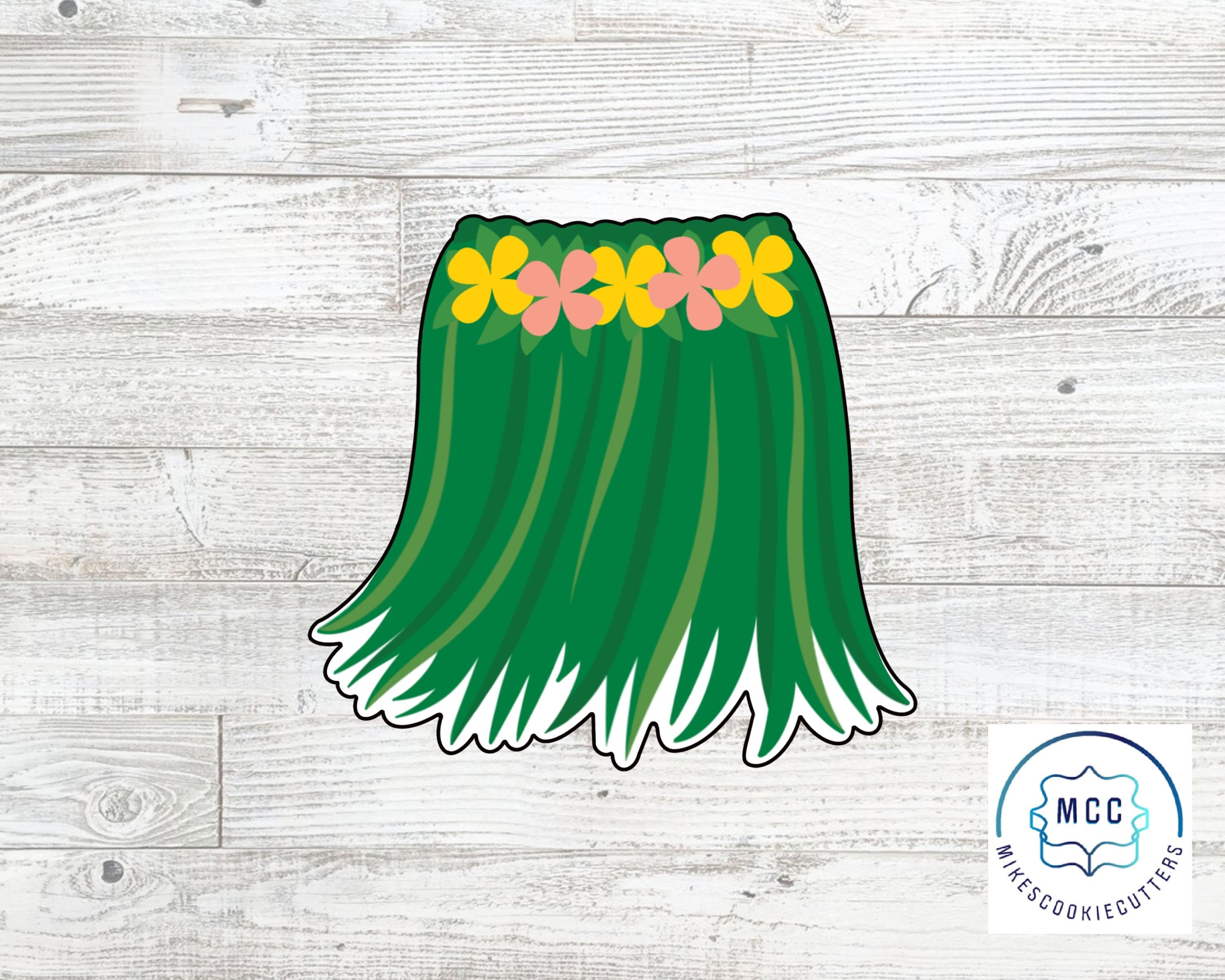 Grass Hula Skirt Hawaiian Luau Cookie Cutter - Etsy