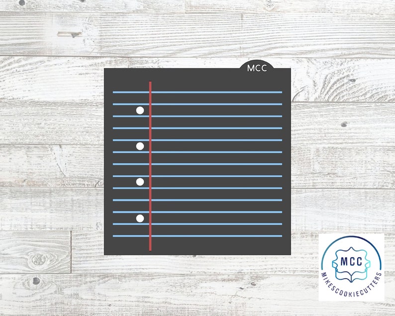 Lined Paper Two Piece Stencil Set - Etsy