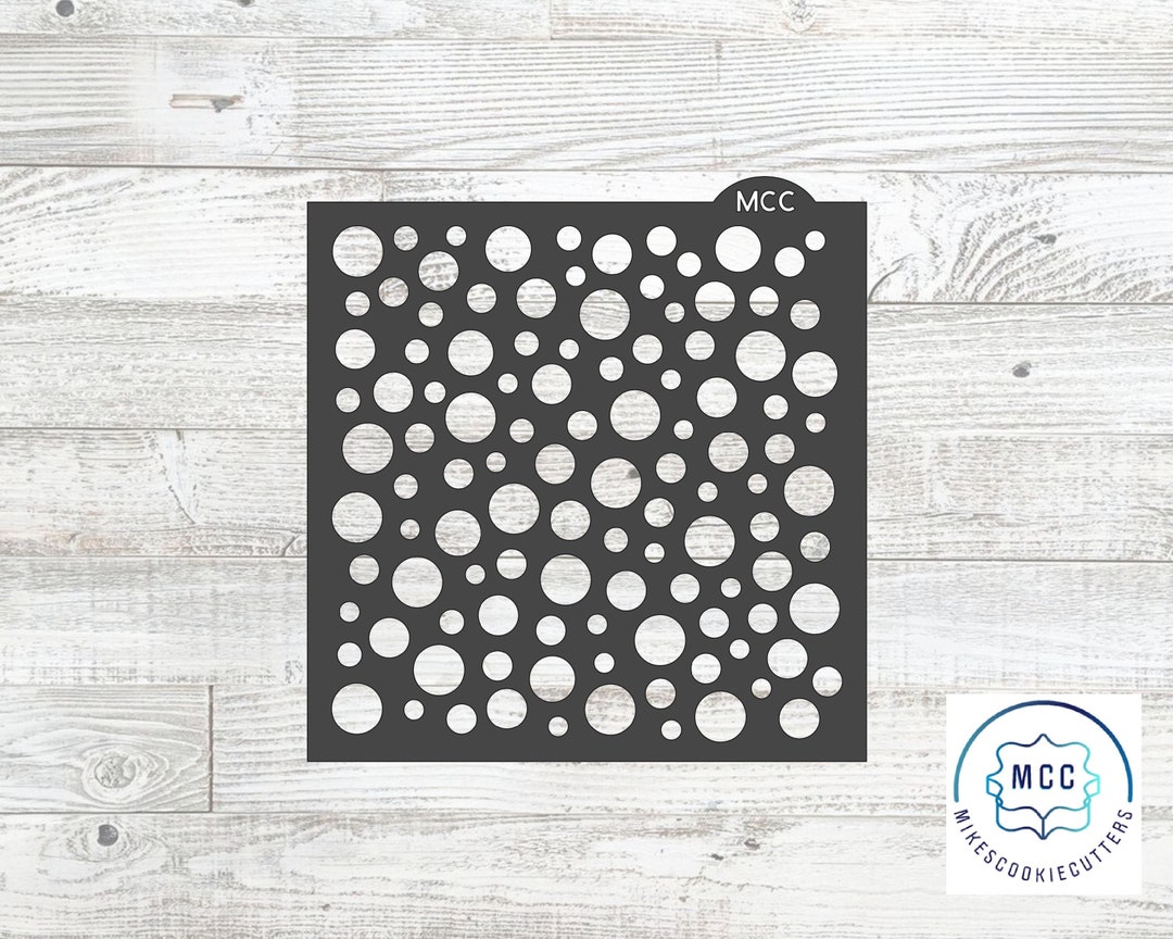 Random Circles Stencil - Etsy