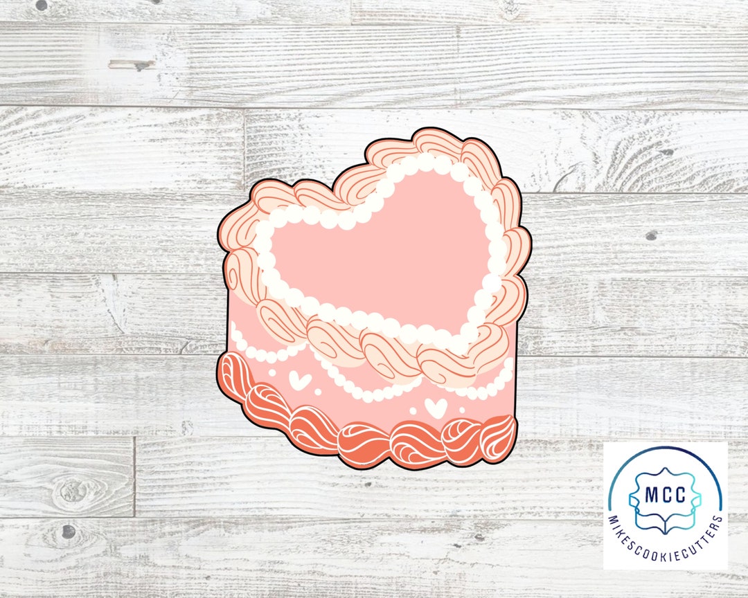 Vintage Heart Cake Cookie Cutter - Etsy