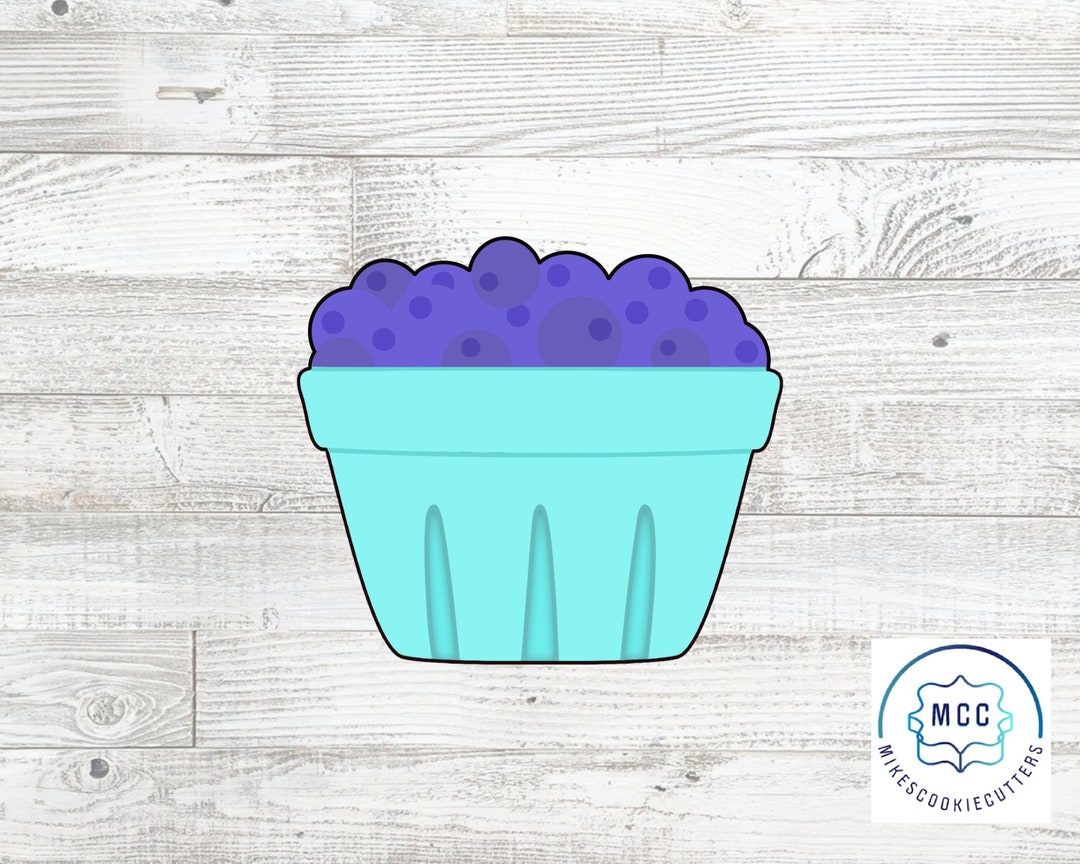 Blueberry Blueberries Basket Cookie Cutter - Etsy