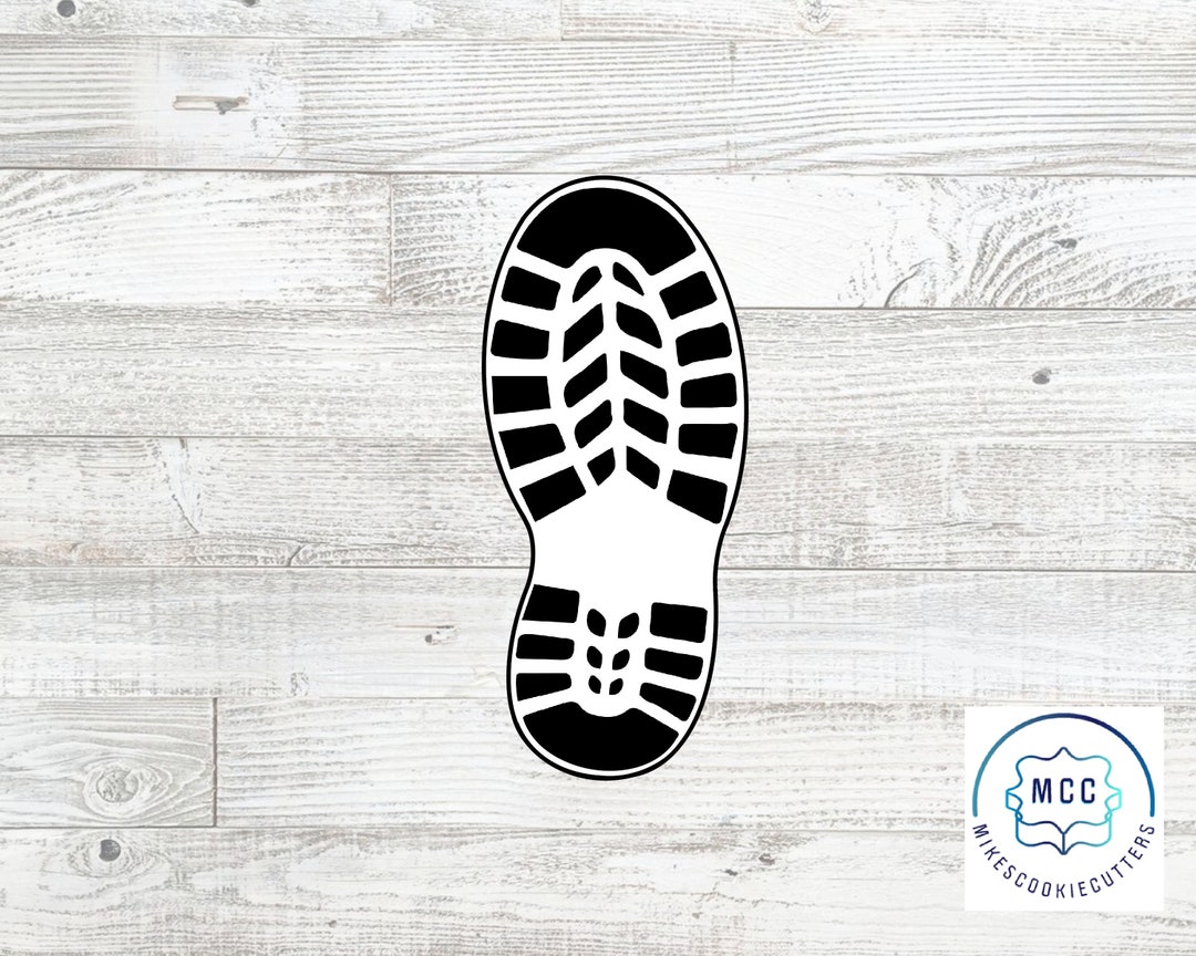 Hiking Boot Print Cookie Cutter or Stencil - Etsy