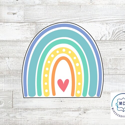 Rainbow and Clouds Cookie Cutter Cookie Cutters by Nori - Etsy