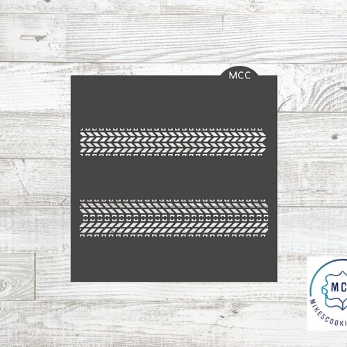 Tire Tracks Stencil - Etsy
