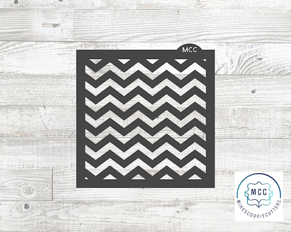 Medium Chevron Pattern Stencil - Etsy