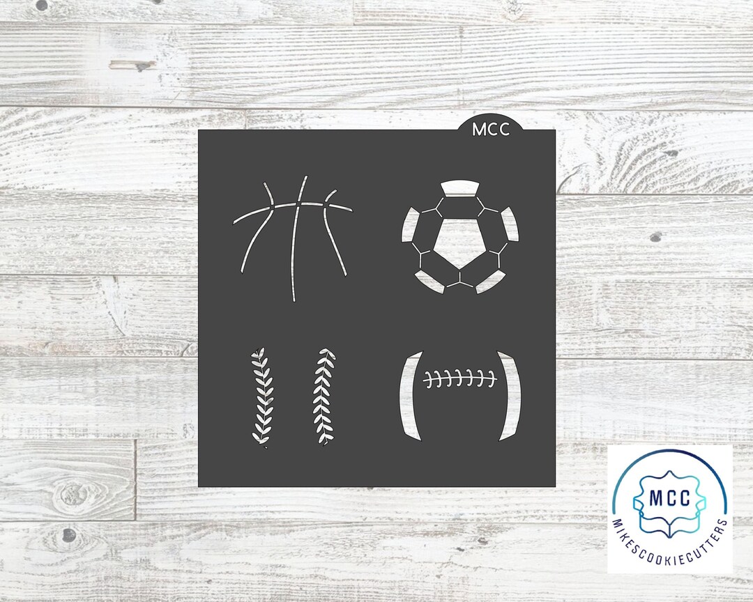 Sports Balls Mini Set Stencil - Etsy
