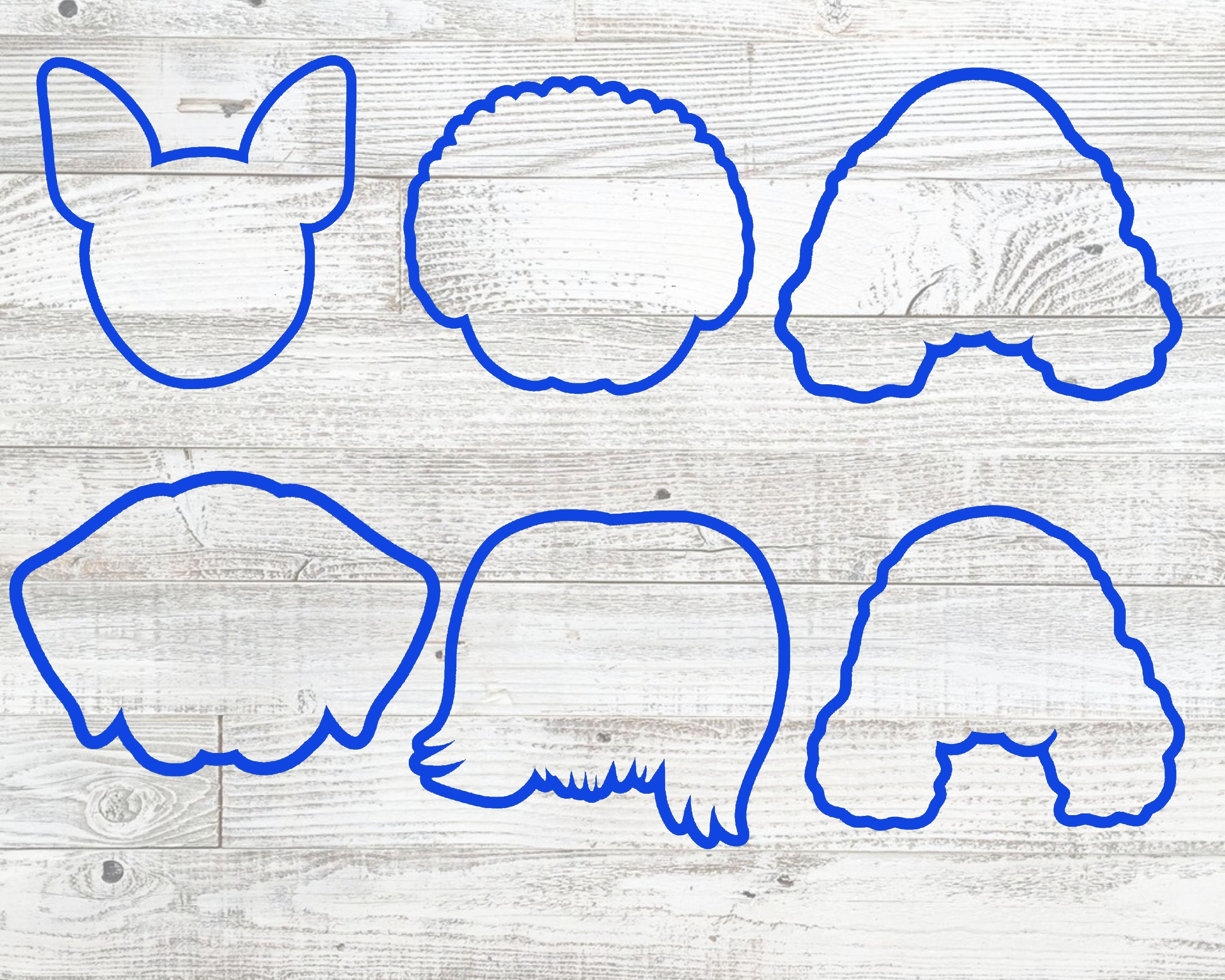 Dog Face Cookie Cutter Chihuahua Bichon Springer Spaniel St. Bernard ...