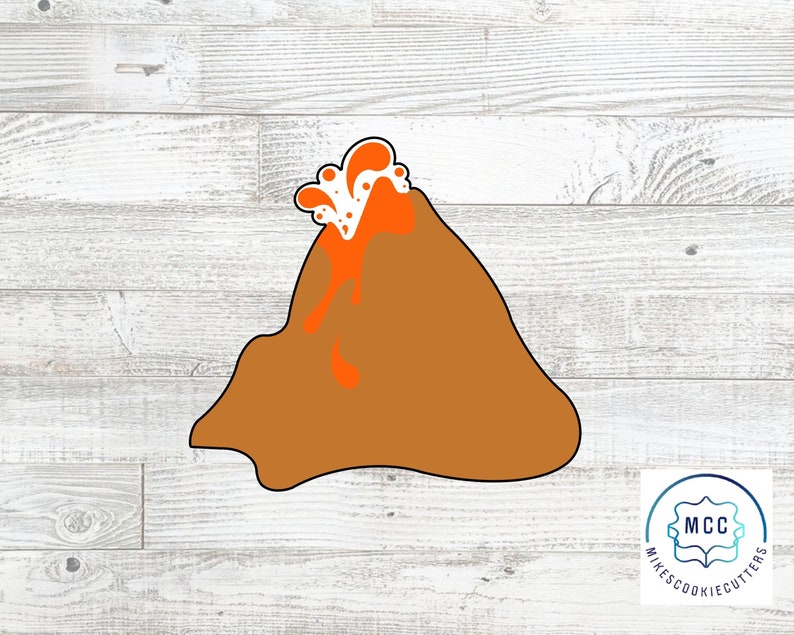 Volcano Cookie Cutter - Etsy