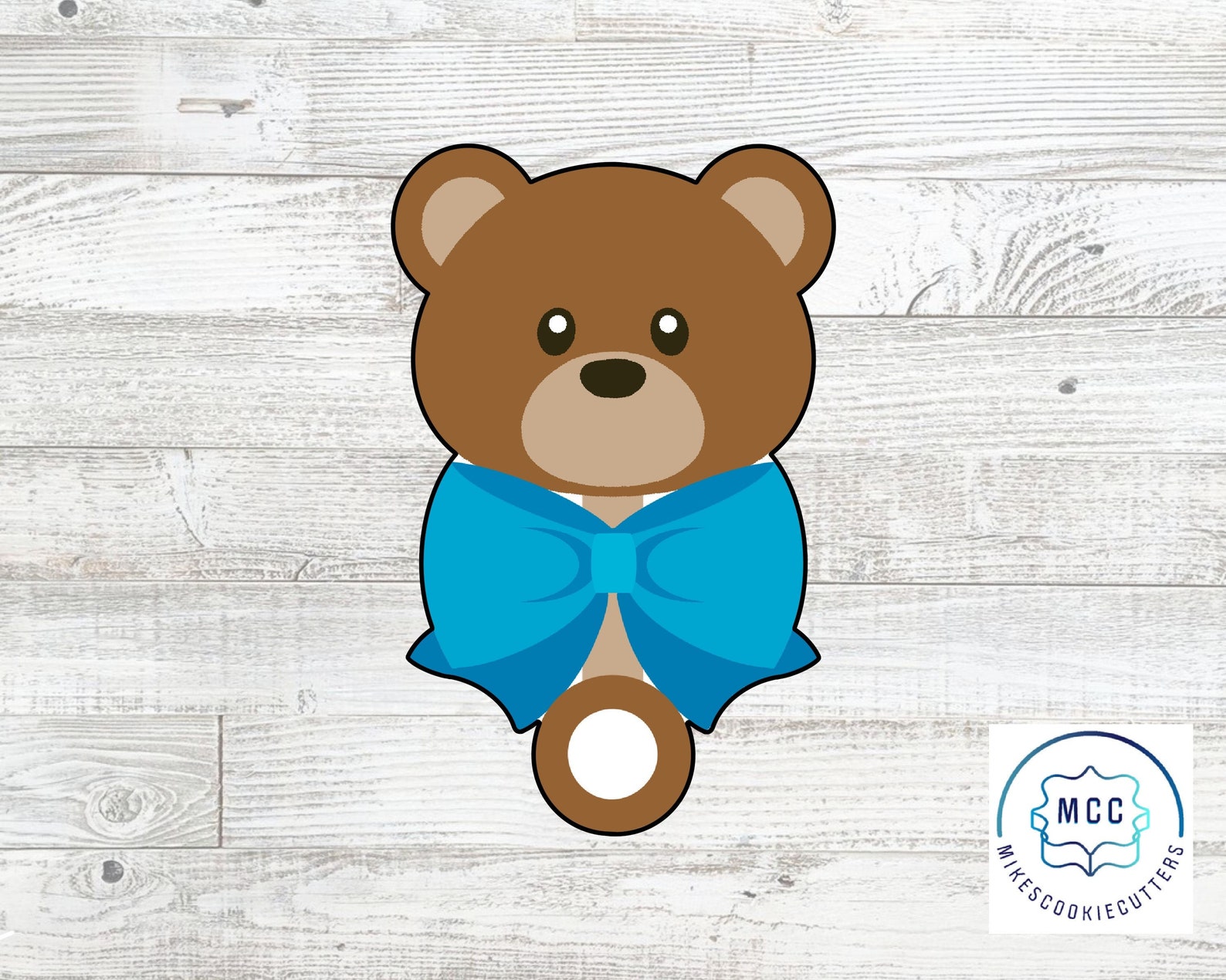 Teddy Bear Head Baby Rattle Cookie Cutter - Etsy