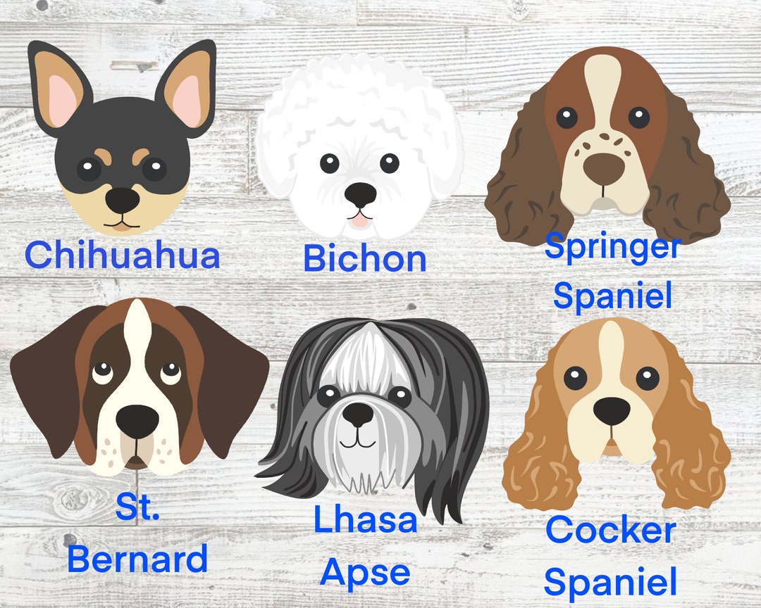 Dog Face Cookie Cutter Chihuahua Bichon Springer Spaniel St. Bernard ...