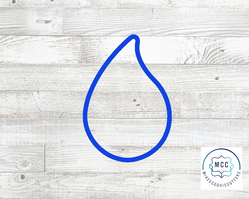 Water Rain Tear Droplet Cookie Cutter - Etsy