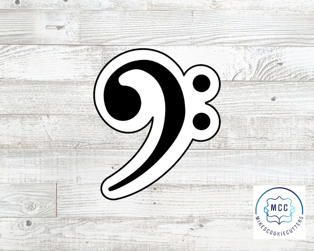 Bass Clef Music Note Cookie Cutter - Etsy