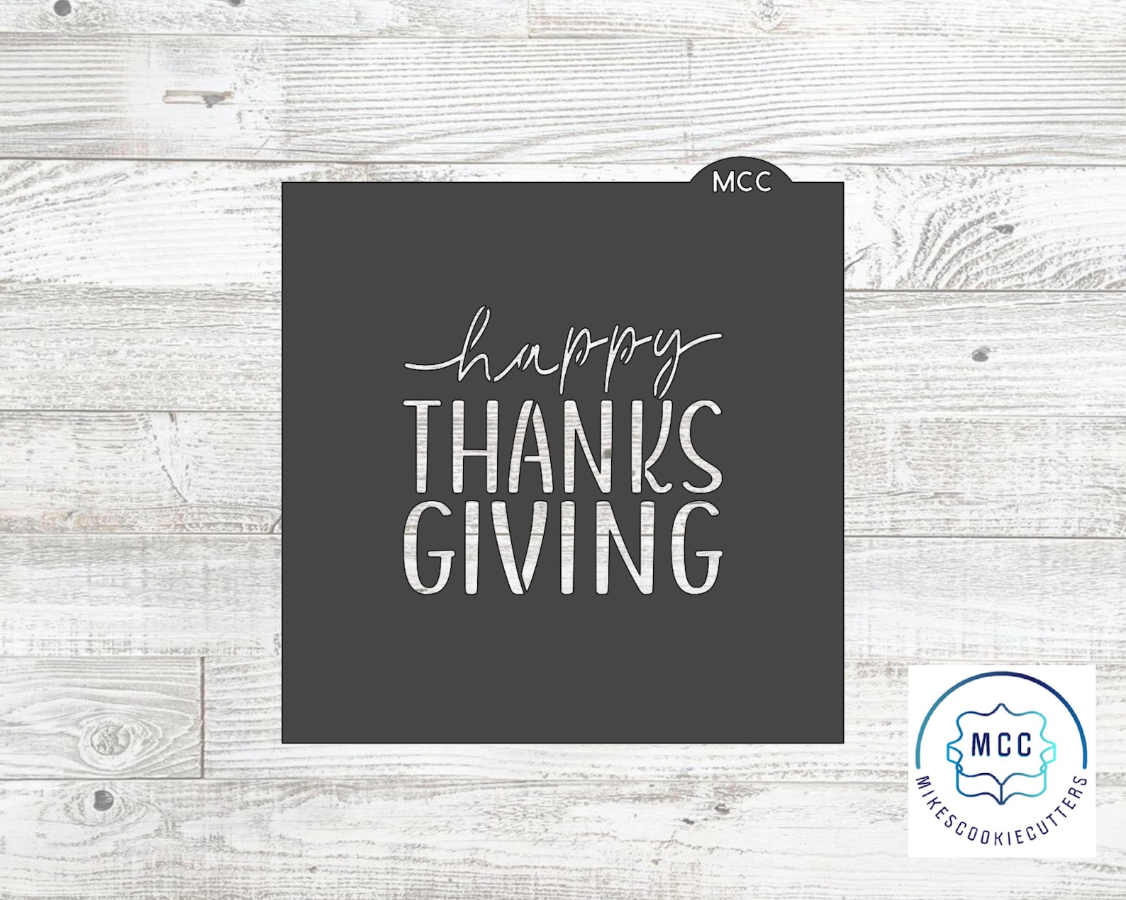 Happy Thanksgiving Plaque Cookie Cutter or Stencil - Etsy