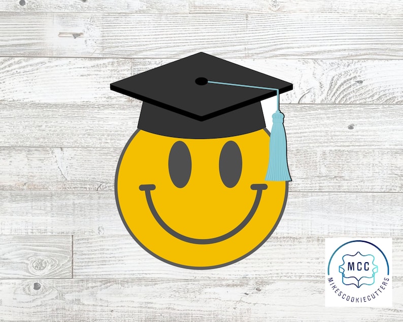Hippie Groovy Retro Grad Smiley Face Cookie Cutter - Etsy
