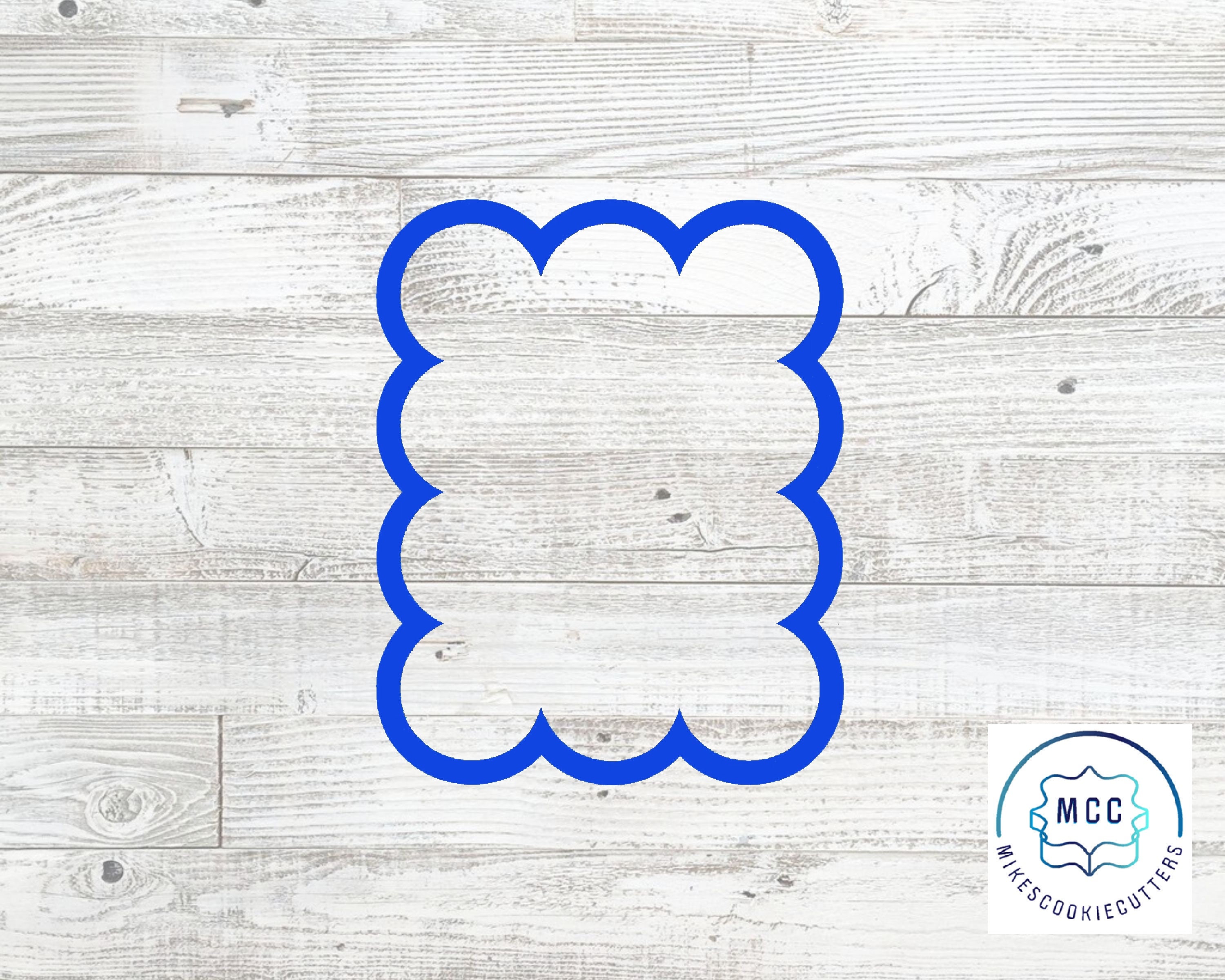 Large Scalloped Rectangle Cookie Cutter - Etsy