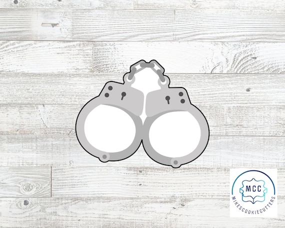 Handcuffs Police Policeman Cop Cookie Cutter | Etsy
