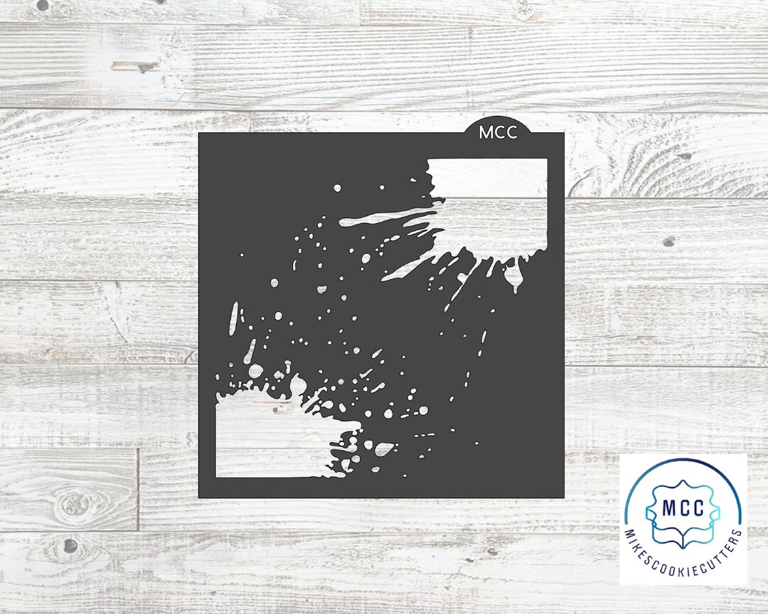 Paint Splatter Stencil 2 - Etsy