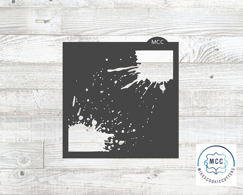 Paint Splatter Stencil 2 - Etsy