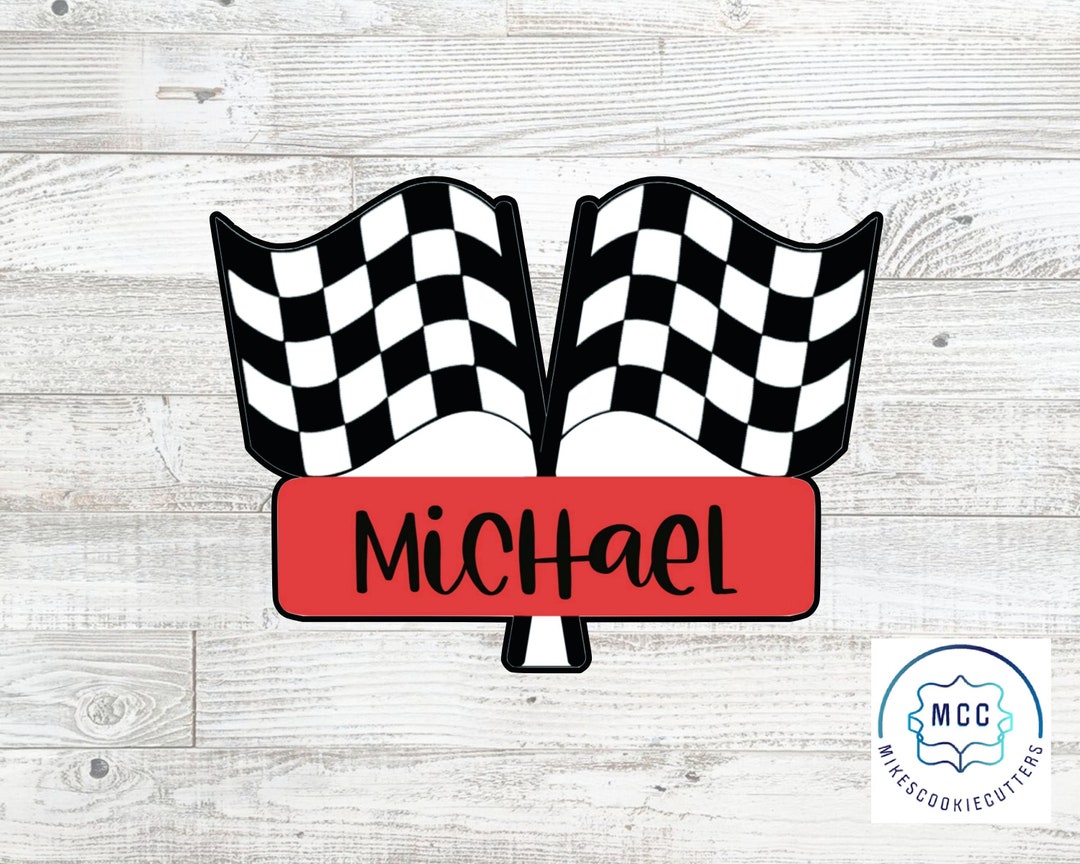 Race Flags Plaque Cookie Cutter - Etsy