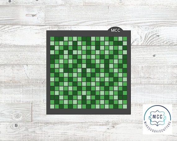 Three Piece Square Pixel Stencil Set | Etsy