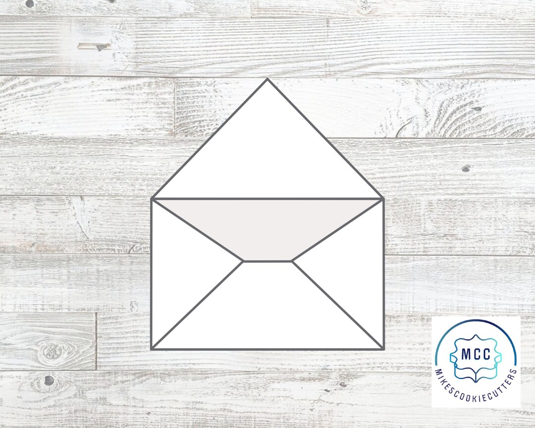 Open Envelope Cookie Cutter - Etsy