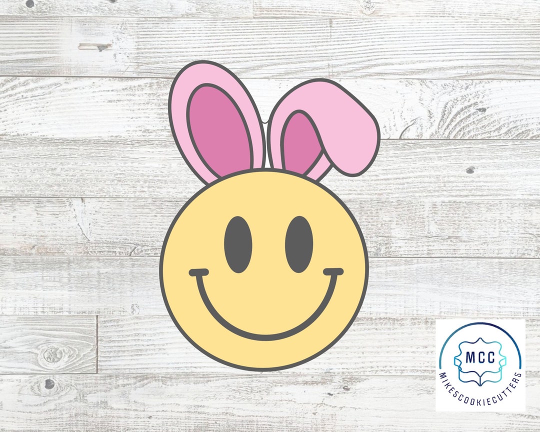 Hippie Groovy Retro Easter Smiley Face Cookie Cutter - Etsy