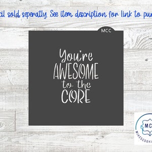 Apple Core or You’re Awesome to the Core Plaque Teacher Appreciation ...