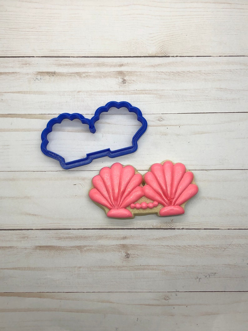 Seashell Sea Shell Bra Mermaid Cookie Cutter | Etsy