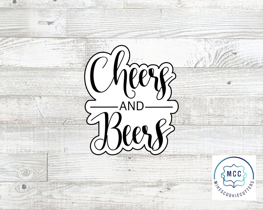Cheers & Beers Plaque Cookie Cutter - Etsy