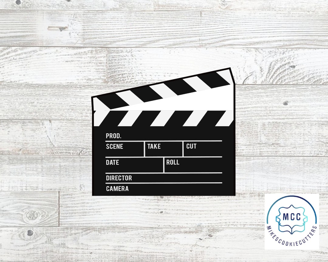 Movie Clapper Board Sign Cookie Cutter - Etsy