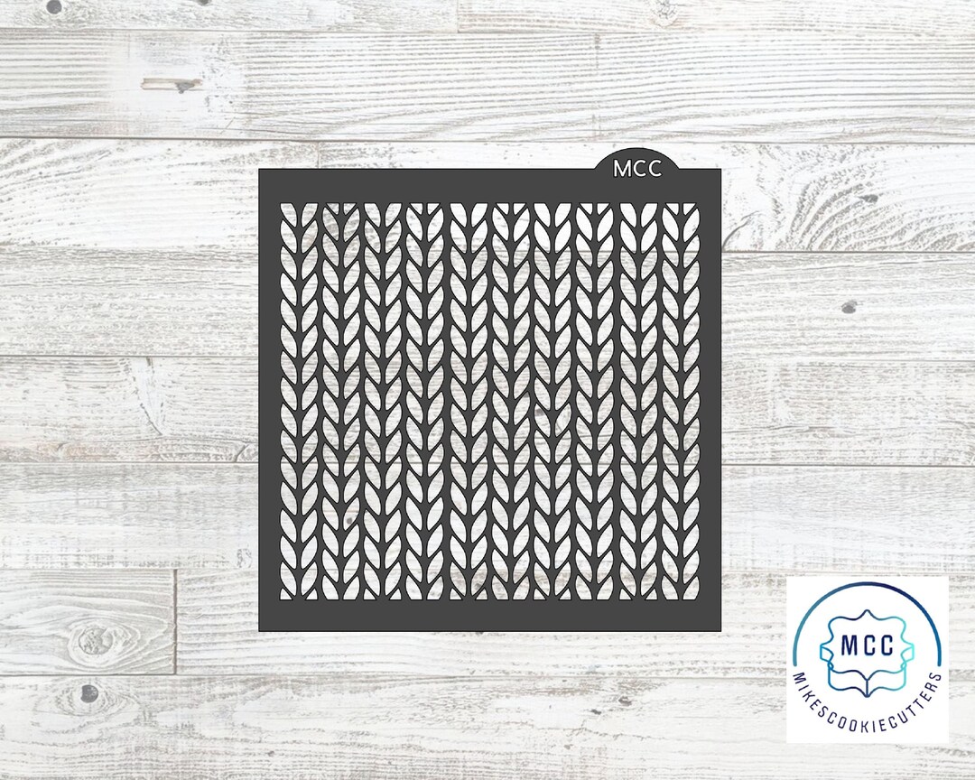 Knit Sweater Pattern Stencil - Etsy