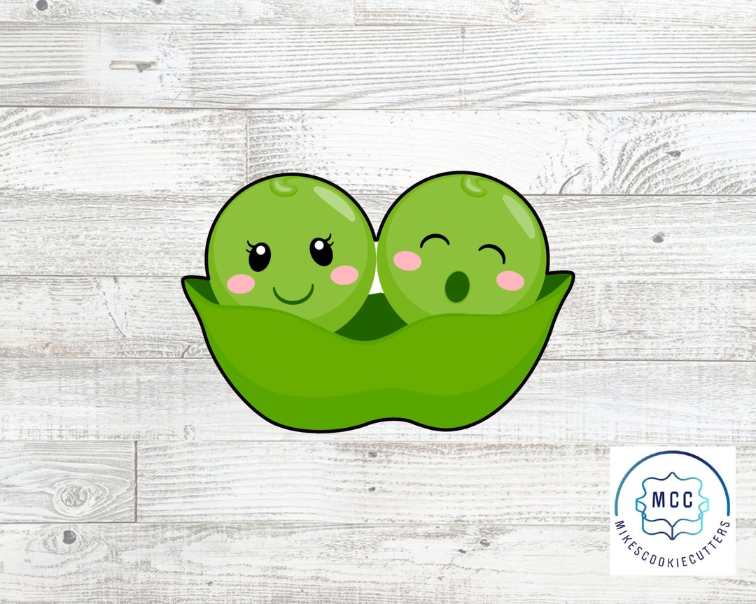 Peas in a Pod Twins Cookie Cutter - Etsy